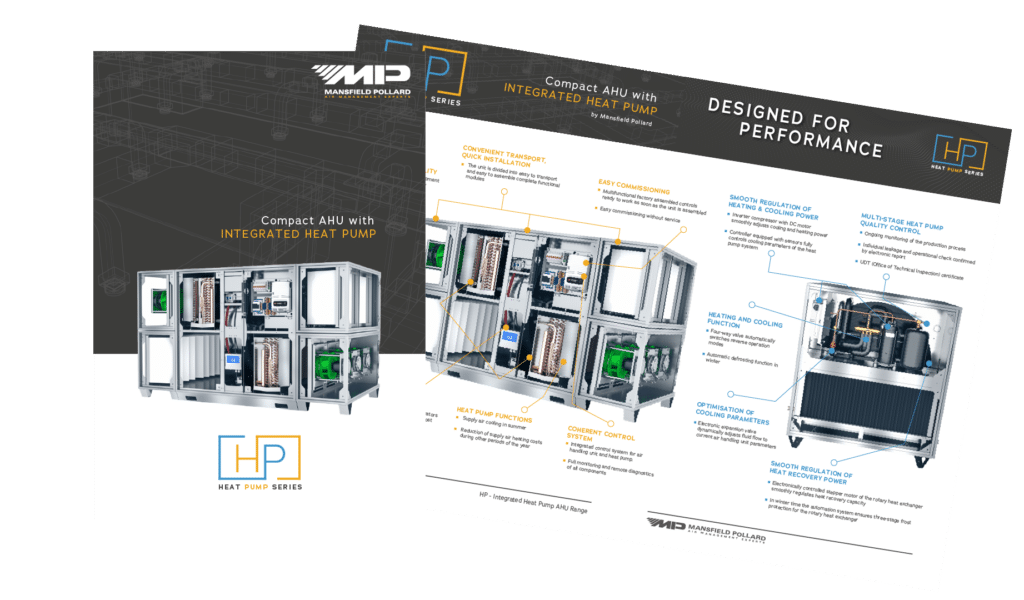 The HP Range of Modular AHU's with Heat Pump Integrated Within