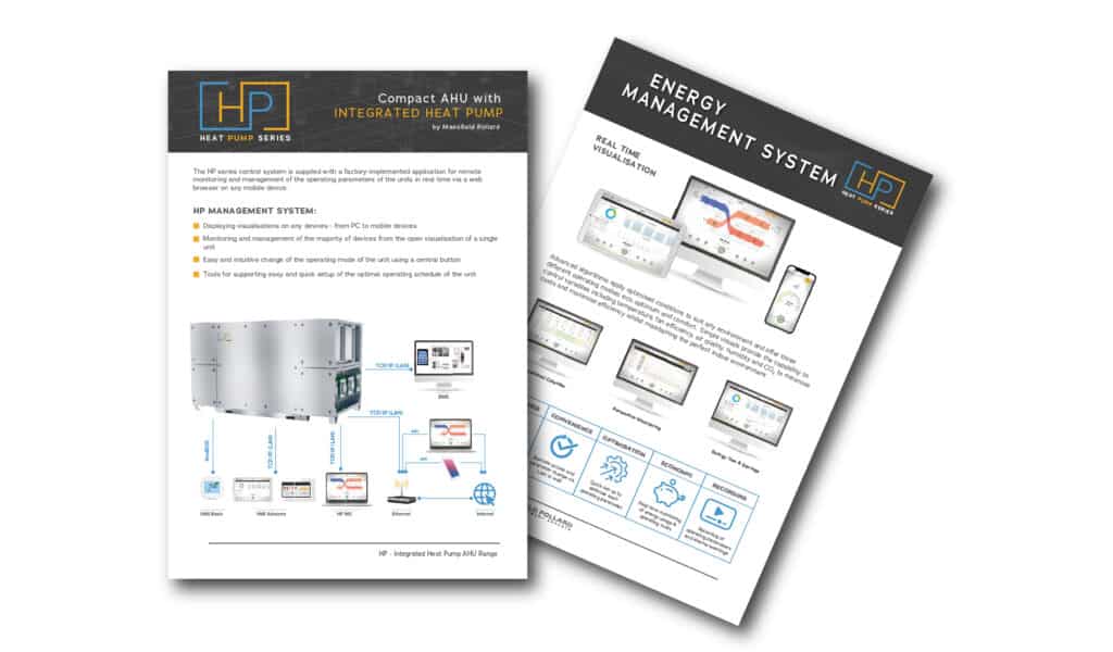The HP Range of Modular AHU's with Heat Pump Integrated Within
